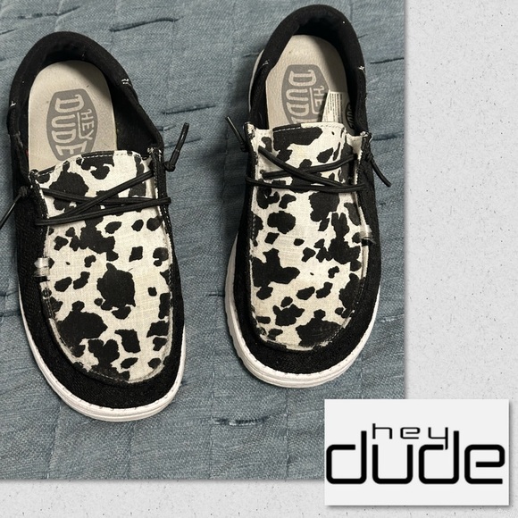 Hey Dude | Shoes | Hey Dude Wendy Boho Cowprint Shoes | Poshmark